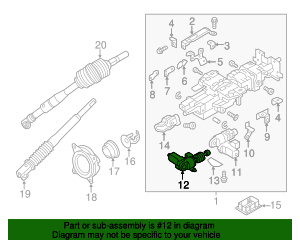 48991-1LB6B - Steering Column Tilt Motor 2009-2024 Nissan ...
