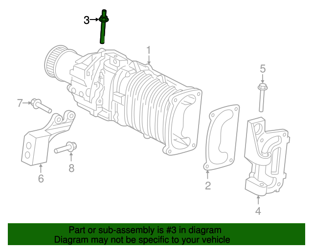 2016-2020 Volvo Supercharger Stud 30624533 | TascaParts.com