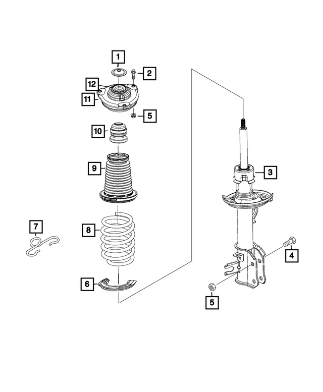 MOPAR GENUINE FRONT COIL SPRING - 68499332AA - 68499332AA | Mopar ...