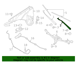 Genuine BMW 61-61-9-479-244 | Wiper Arm | FREE Shipping on Most Orders ...