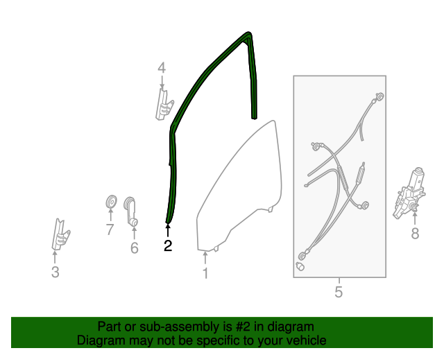 2012-2021 Nissan Run Channel 80331-1PA0A | Nissan Parts & Accessories ...