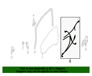 2012-2019 Nissan Window Regulator - Driver's Side (LH) 80721-1PA0A ...
