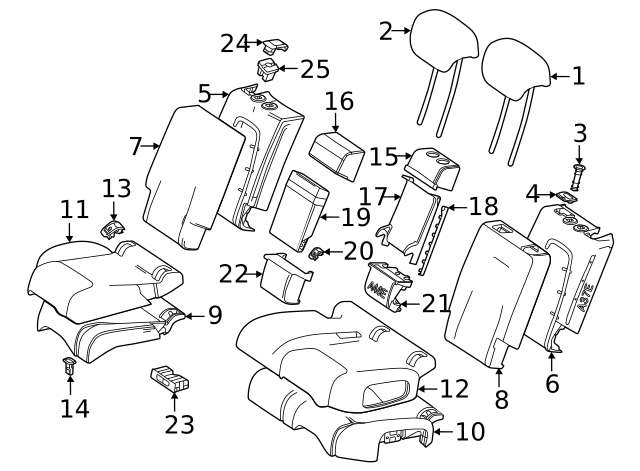 177-970-84-00-7C70 - Headrest, Outer 2020-2023 Mercedes-Benz | Mercedes ...