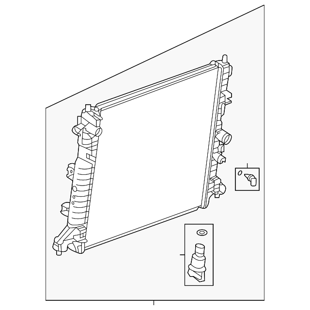 2022-2023 Cadillac CT4 B (S)Radiator 85535176 GM | GMPartsDirect.com