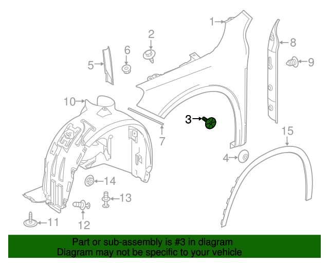 001-990-96-14 - Fender Stud 2014-2020 Mercedes-Benz | Mercedes-Benz USA ...