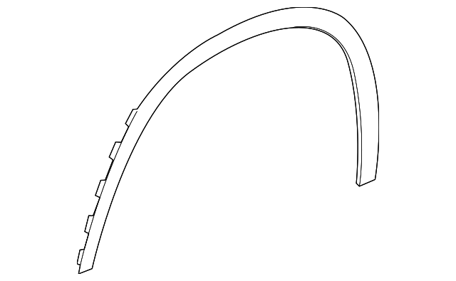 2015-2020 Mercedes-Benz Wheel Opening Molding 156-885-24-22 | MB OEM Parts
