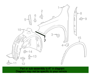 2015-2020 Mercedes-Benz Front Seal 156-889-02-95 | MB OEM Parts