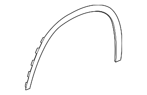 156-885-24-22 - Wheel Opening Molding 2015-2020 Mercedes-Benz ...