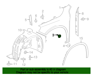 001-990-96-14 - Fender Stud 2014-2020 Mercedes-Benz | Mercedes-Benz USA ...