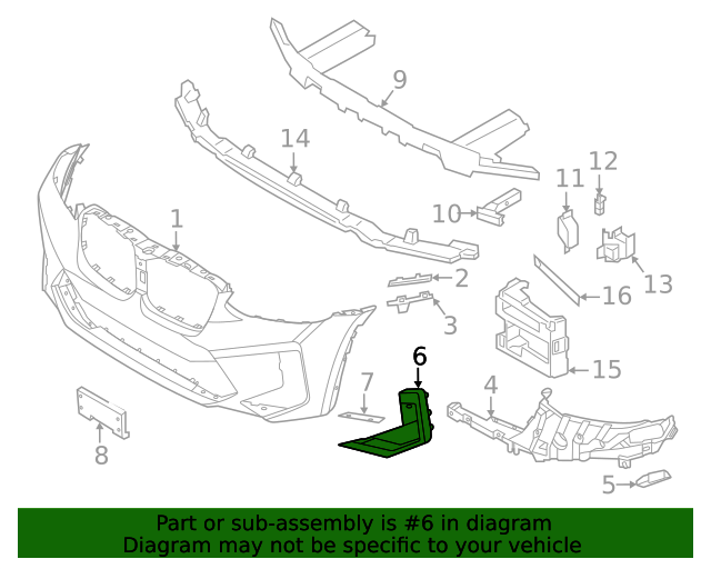 2022 BMW X4 Trim Bezel 51-11-5-A38-AE7 | BMW Mini Parts Depot