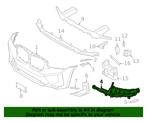 Genuine BMW 51-11-8-082-772 | Mount Bracket | FREE Shipping on Most ...