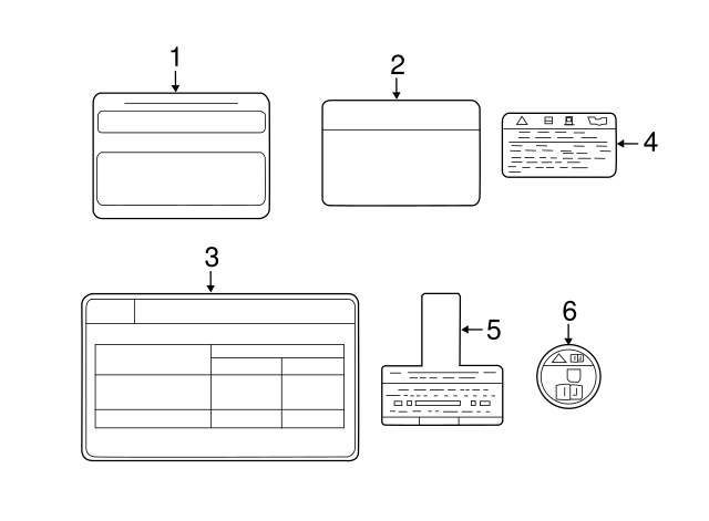 2016-2018 Kia Sorento AC Label 97699-C6000 | TascaParts.com