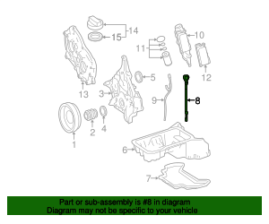 272-010-14-72 - Engine Oil Dipstick 2006-2009 Mercedes-Benz ...
