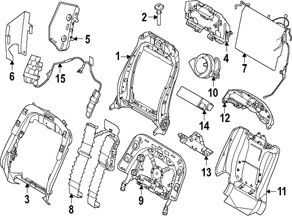 2024-2025 Lincoln Nautilus Frame Assembly R2JZ-7861018-AC | QuirkParts