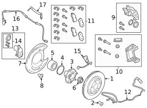 2016-2024 Land Rover Brake Pads Rear LR162047 | OEM Parts Online