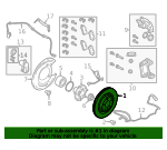 Genuine OEM Disc Brake Rotor Part# LR161899 Fits 2015-2025 Land Rover ...