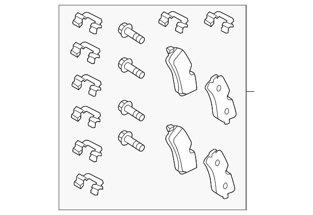 2016-2025 Land Rover Brake Pads Rear LR162047 | OEM Parts Online