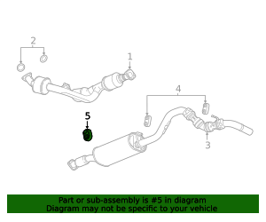 2015-2024 GM Exhaust System Hanger Insulator 23469850 GM ...