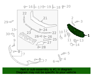 2019-2024 Mazda 3 Lower Grille BDTS-50-711A | Mazda-Parts