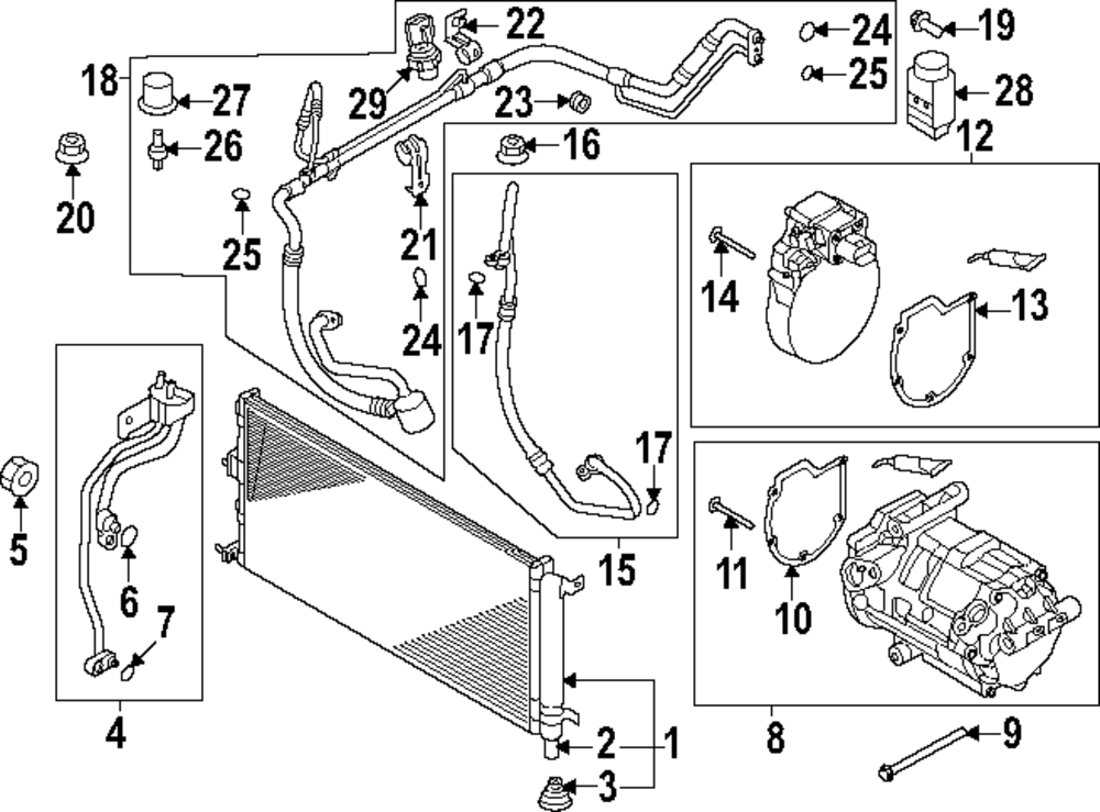 97606-AT000 - Condenser 2023-2025 Kia Niro | Kia.Parts Store