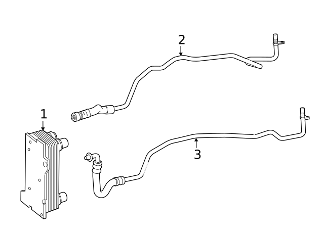 099-500-13-00 - Automatic Transmission Oil Cooler - 2015-2020 Mercedes ...