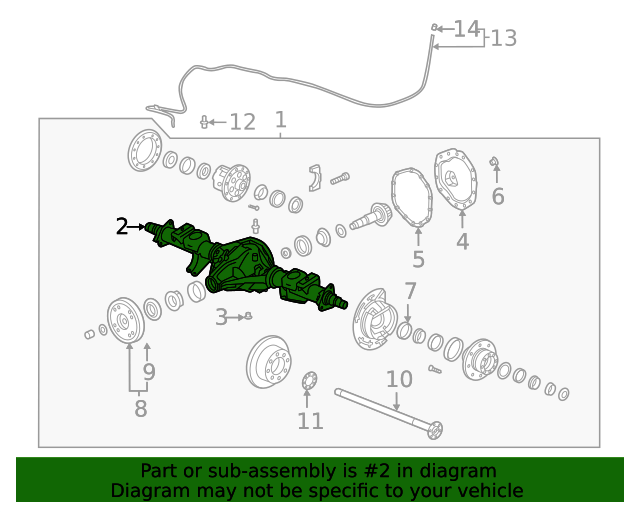 2020-2024 GM Axle Housing 85106481 GM | GMPartsDirect.com