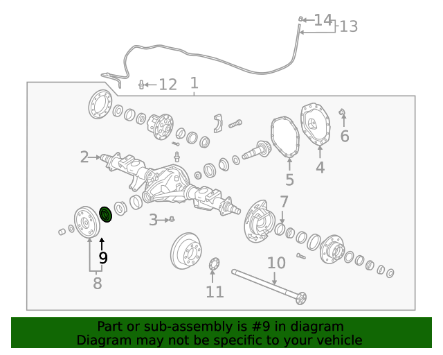 2020-2024 GM Differential Drive Pinion Gear Seal 84757357 GM ...