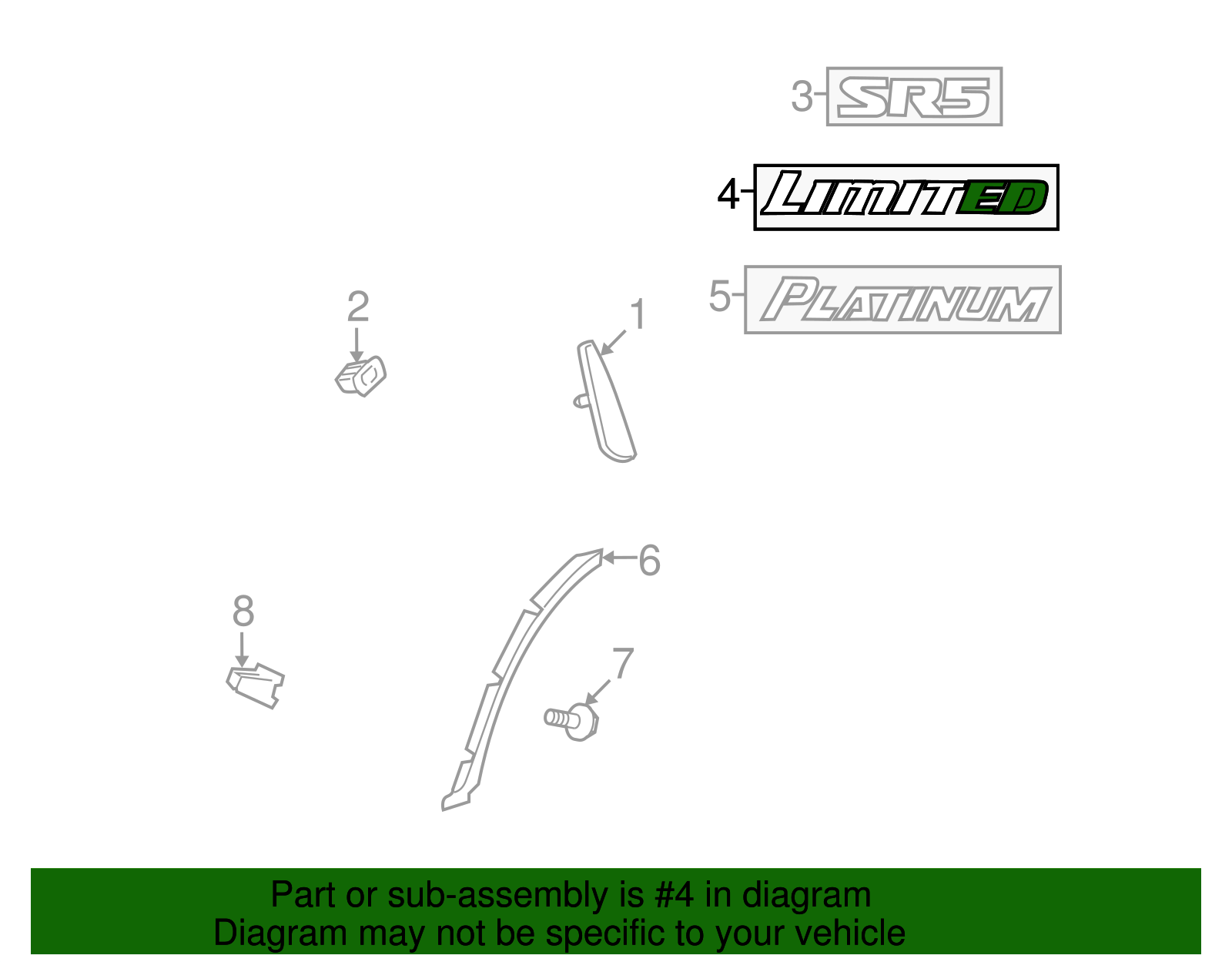 75455-0C070 - Nameplate - 2008-2020 Toyota | Nucar Toyota Parts