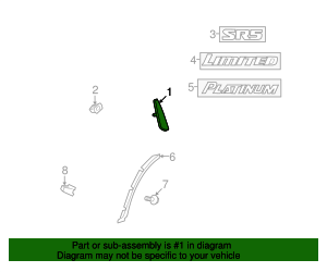 75766-0C010 - Frame Molding - 2008-2020 Toyota Sequoia | nashuatoyota