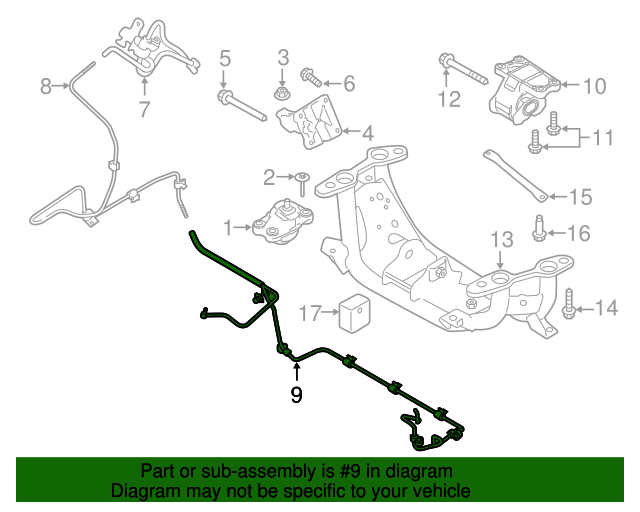 2016-2021 Land Rover Range Rover Vacuum Hose LR033167 | OEM Parts Online
