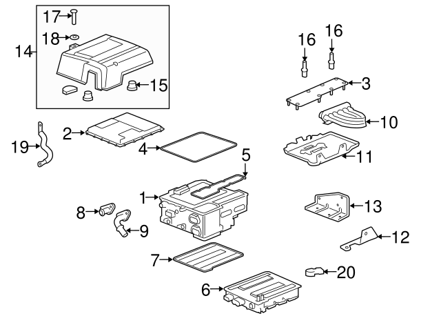 2008-2013 GM Battery Energy Control Module 84442220 GM | GMPartsDirect.com
