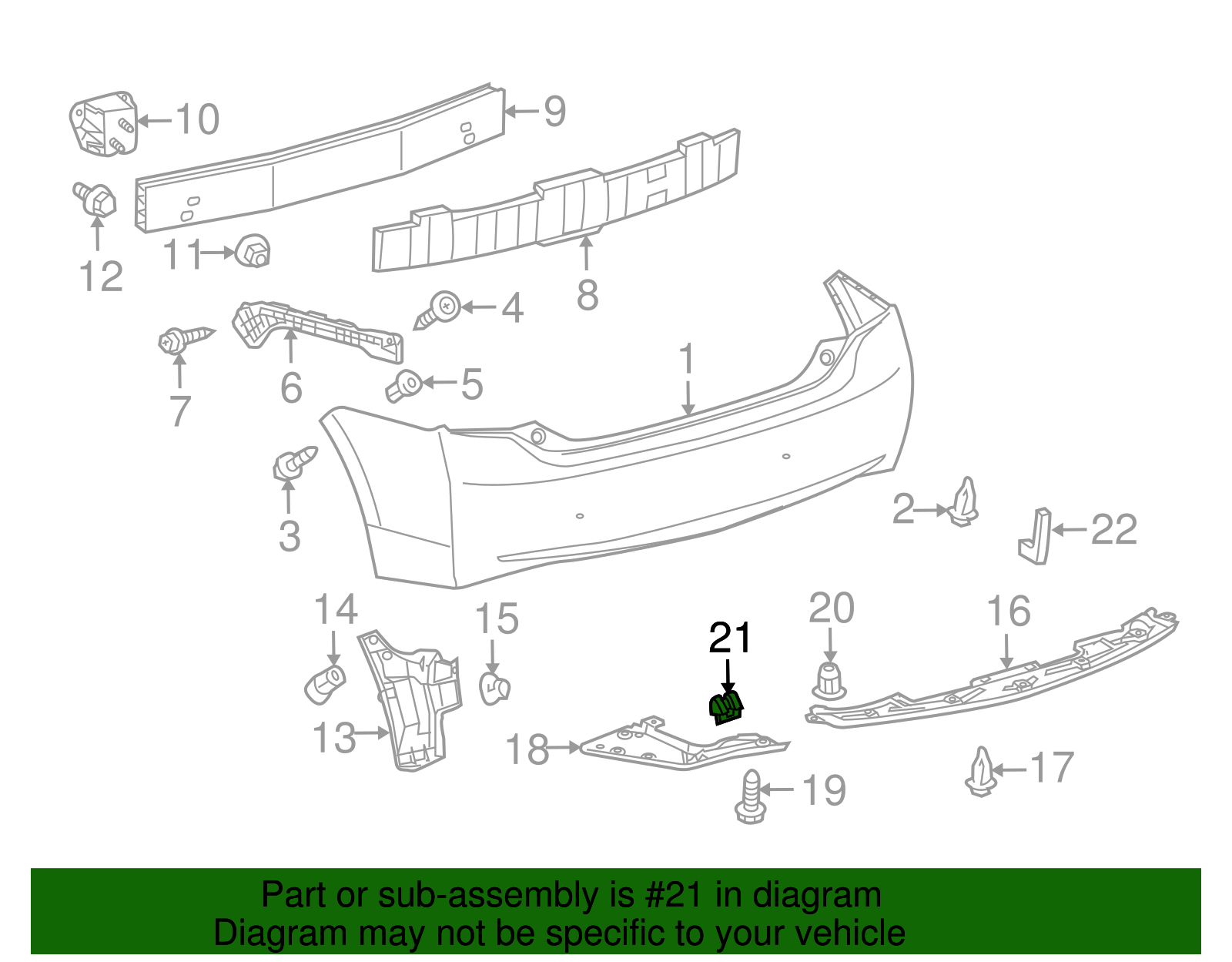 Genuine Toyota Spoiler Clip part# 76879-44010 for 2003-2017 Toyota ...