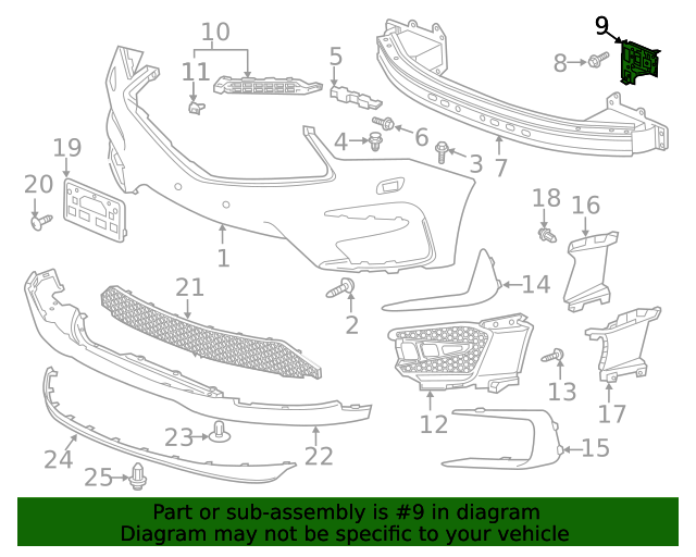 60919-TJB-A00ZZ - Flange, L Front Bumper Beam Extension 2019-2021 Acura ...