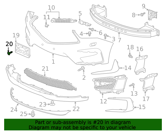 2019-2024 Acura License Mount Screw 93913-15720 | OEM Parts Online