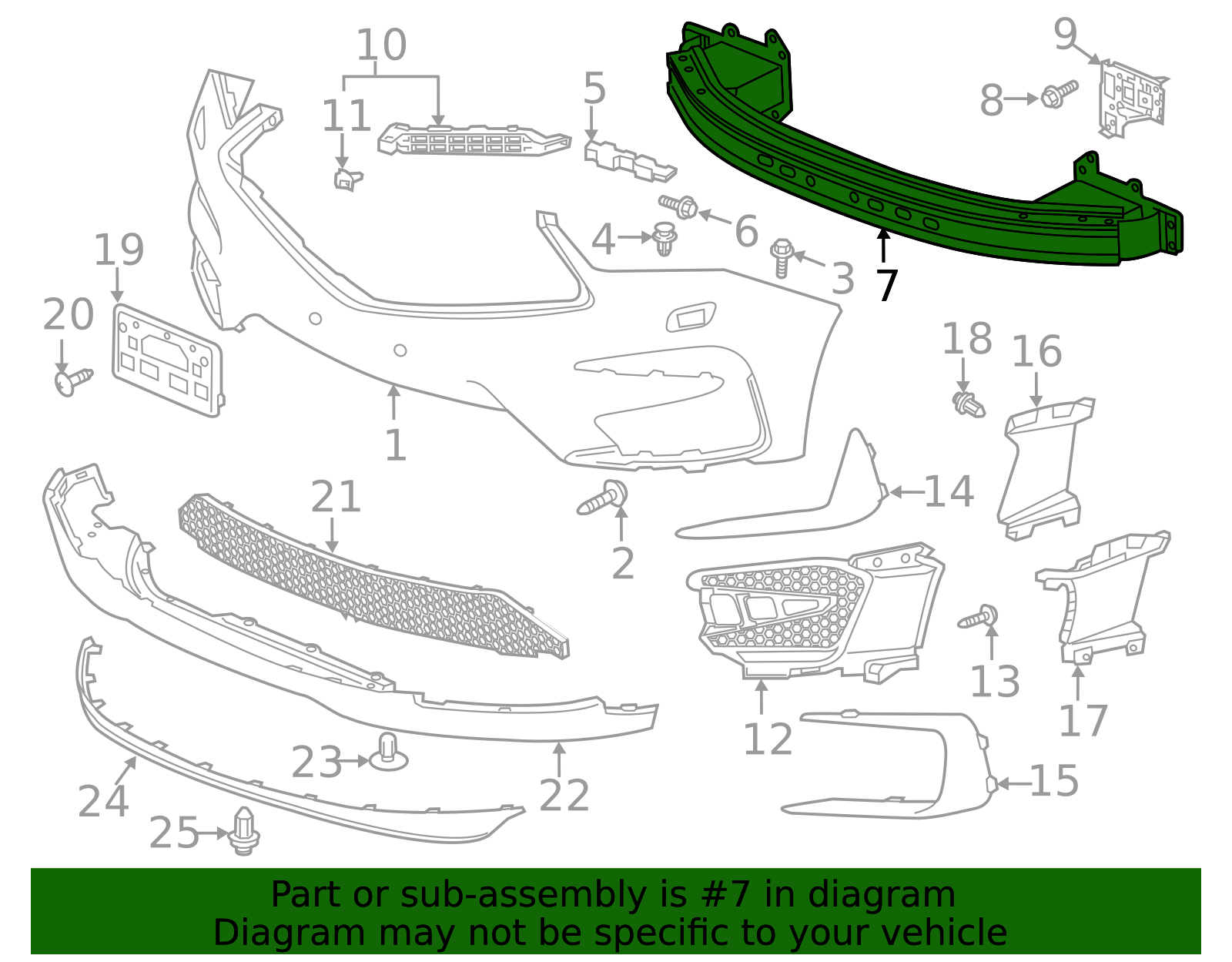 Genuine Impact Bar for 2019-2025 Acura RDX Part# 71130-TJB-A01 | Curry ...