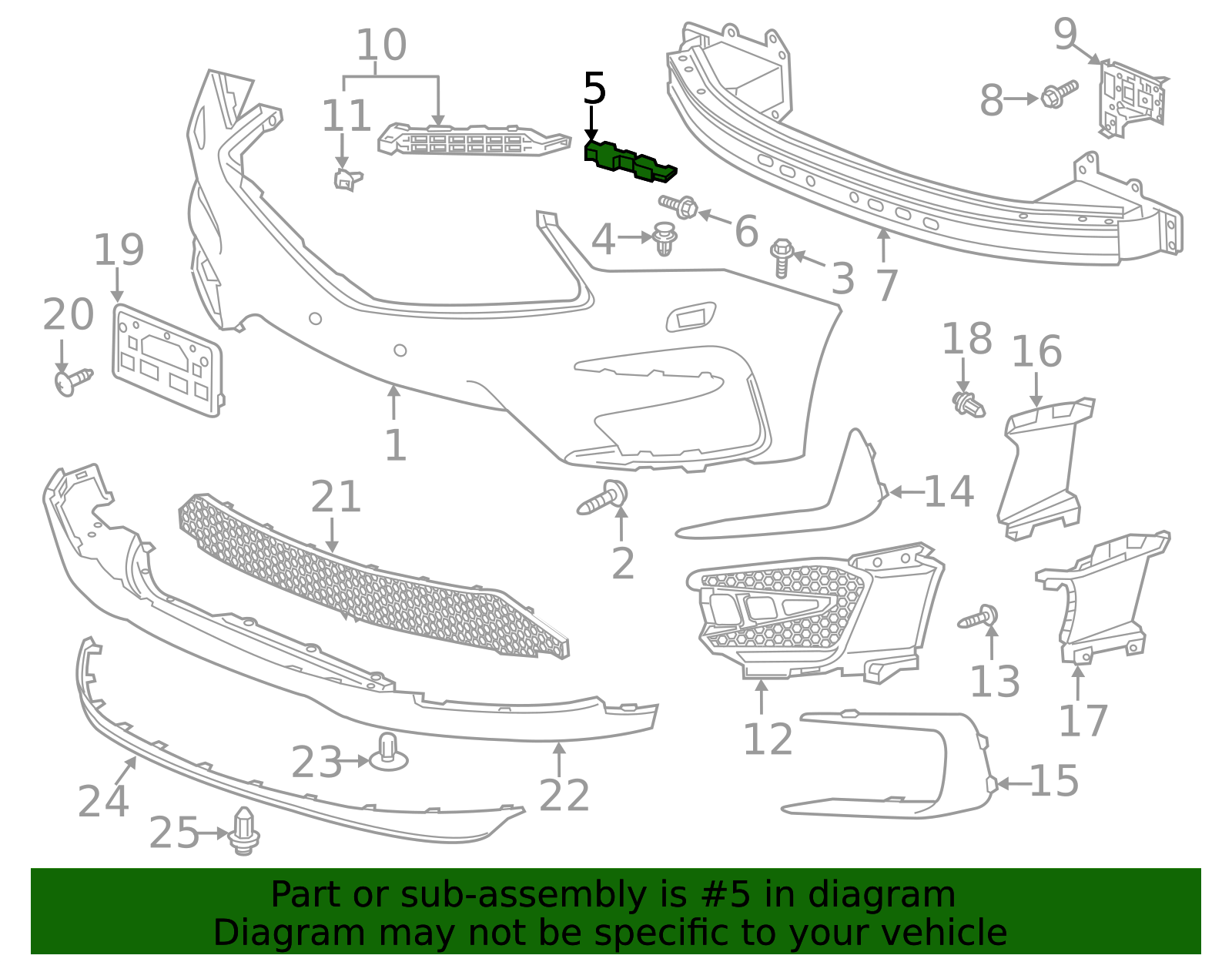 71193-TJB-A01 - Bumper Cover Spacer 2019-2025 Acura RDX | My Acura Parts