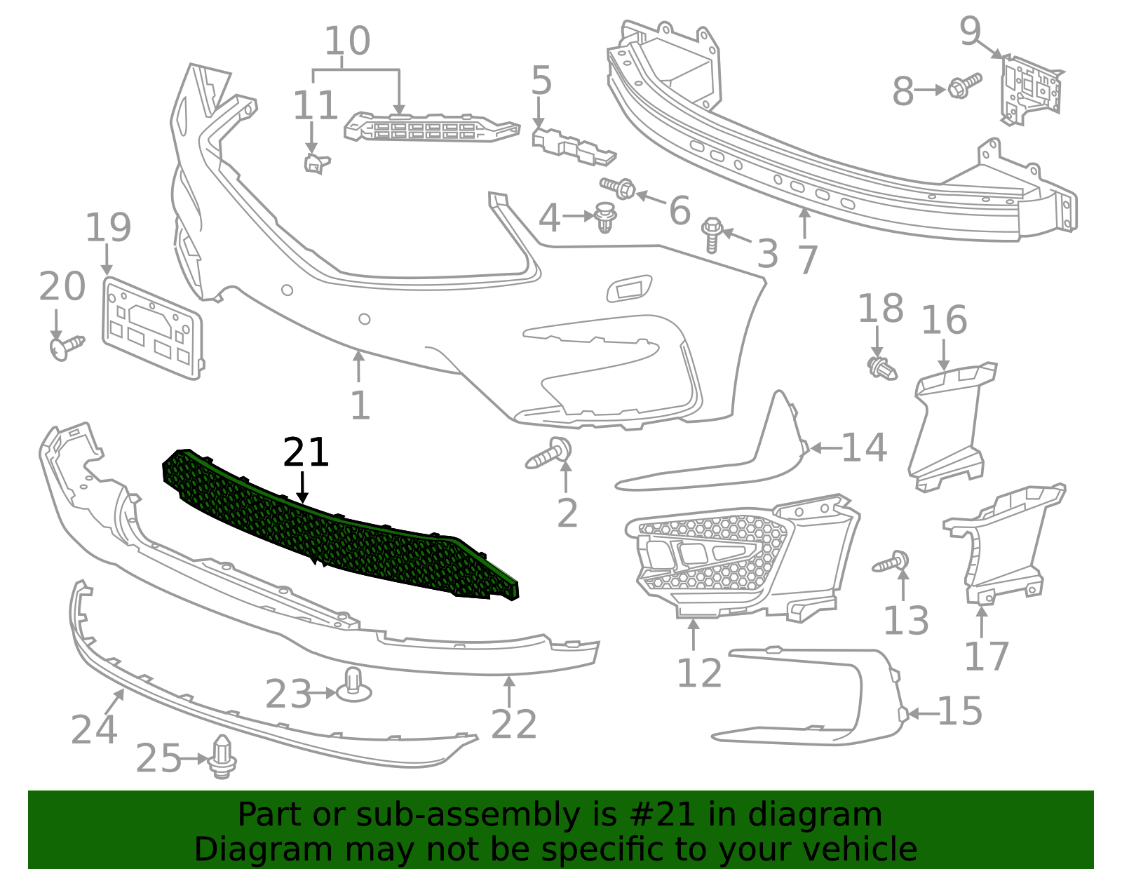Genuine OEM Acura - Lower Grille Part# 71106-TJB-A00 | Acura Parts For Less