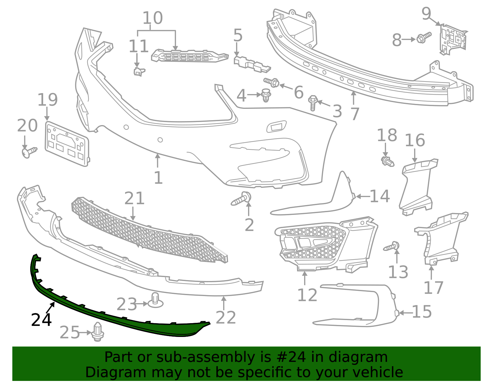 2019-2024 Acura RDX Air Deflector 71111-TJB-A00 | AutoNationParts.com