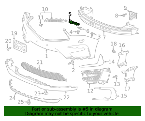 71193-TJB-A01 - Bumper Cover Spacer 2019-2025 Acura RDX | My Acura Parts