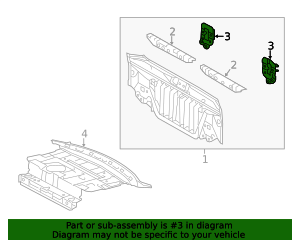 58303-06080 - Bumper Cover Bracket 2019-2023 Lexus | AutoNationParts.com