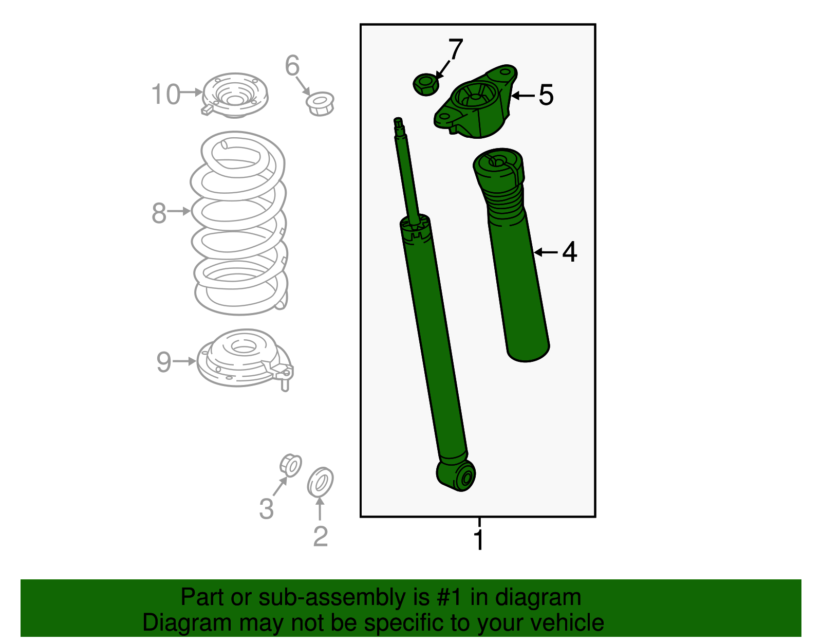 2019-2023 Mazda CX-9 Shock Absorber TN39-28-910B | RealMazdaParts.com