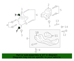 2020-2023 Ford Buckle Nut W716300-S450B | OEM Parts Online