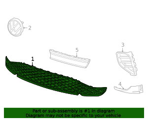 2021-2023 Volkswagen ID.4 Lower Grille 11A-853-671-XN9 | vwpartscenter