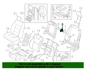 2004-2018 Volvo Lumbar Adjuster 8613313 | TascaParts.com
