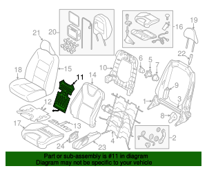 31413909 - Seat Back Heater - 2011-2018 Volvo | Volvo OEM Parts Direct