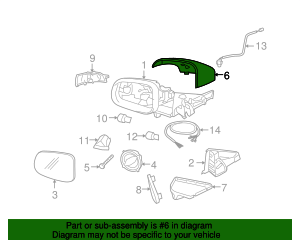 2007-2015 Volvo Mirror Cover - Passenger Side (RH) 39896572 ...