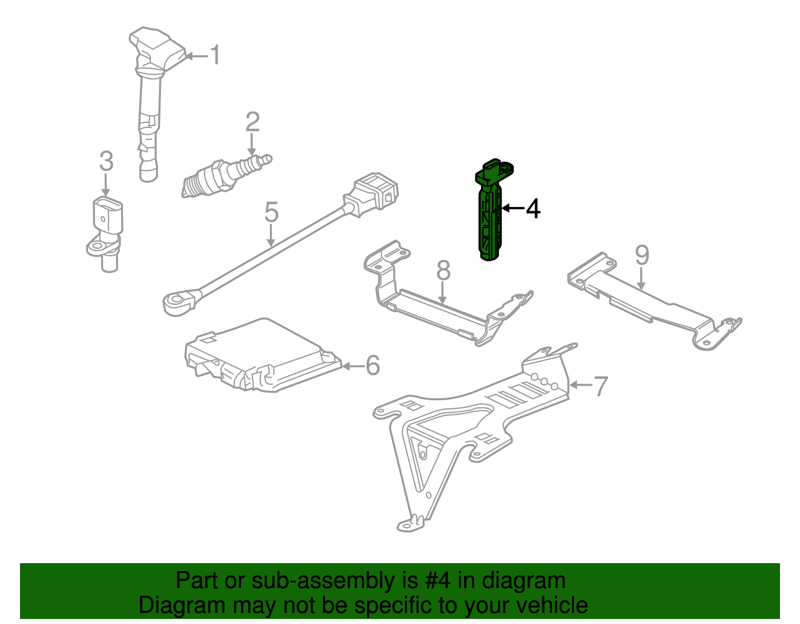 059-906-433-C - High-Quality Engine Crankshaft Position Sensor for 2008-2016 Audi | AutoNation Parts