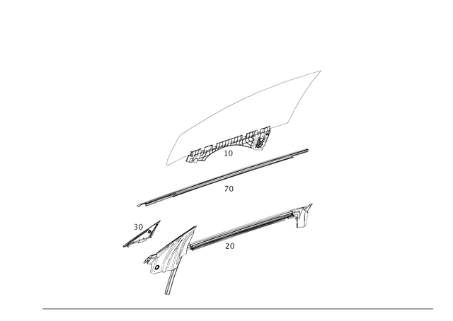 Sealing Rail 257-725-04-00-65 | MB OEM Parts