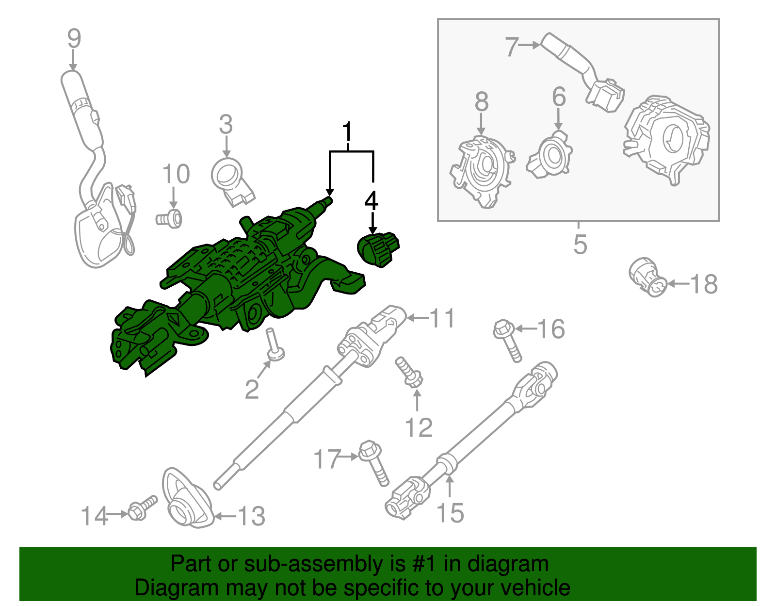 LC3Z-3C529-N - Steering Column 2020-2022 Ford F-250 Super Duty | Big 3 ...