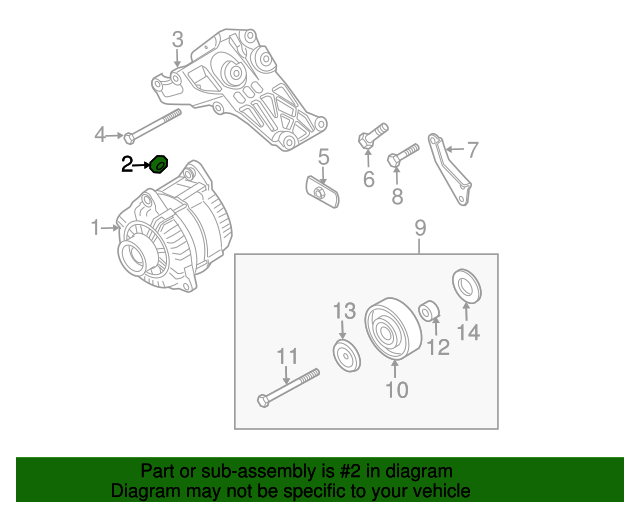 Genuine Nissan Alternator Adjust Nut 01221-00381 Parts & Accessories MOTORS